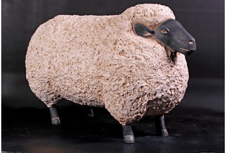 Lifesize Fiberglass Sheep