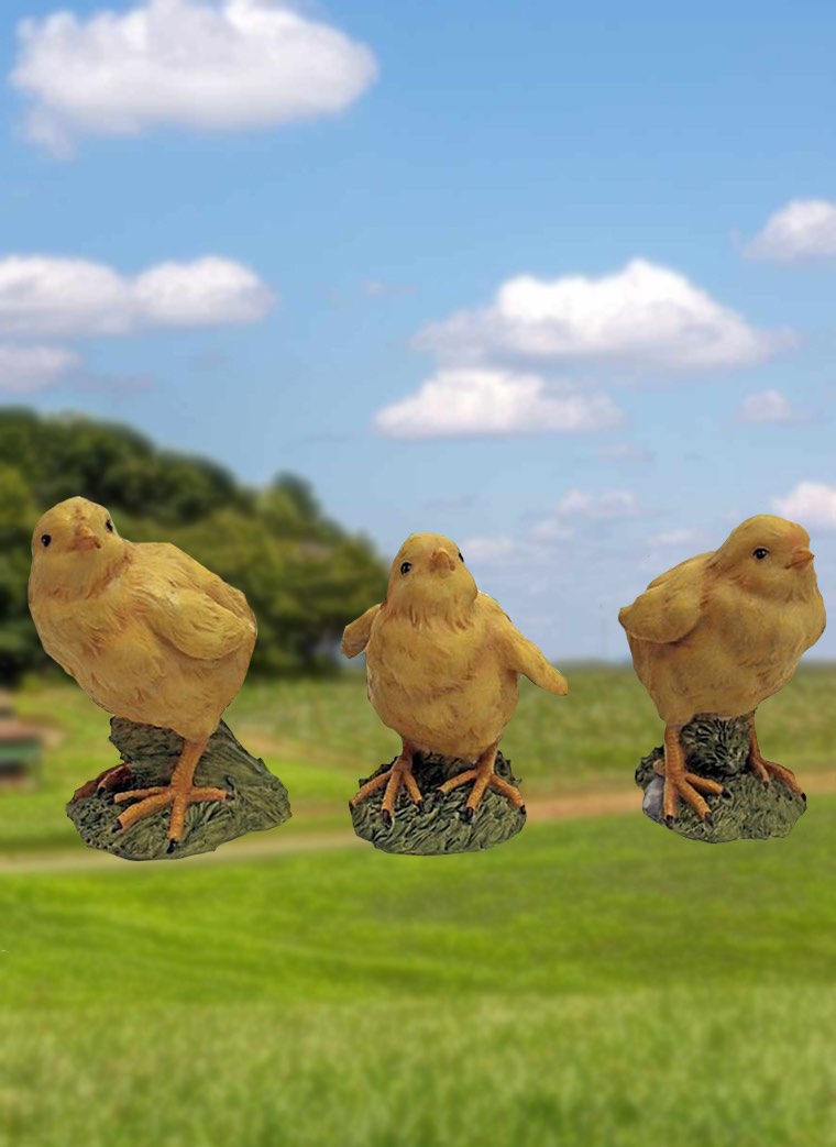 Cheeping Chicks - Long Island Statue Shop