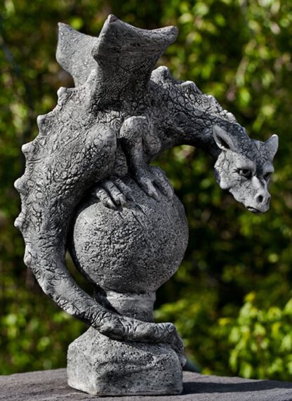 Fiona the Cast Stone Medieval Winged Dragon