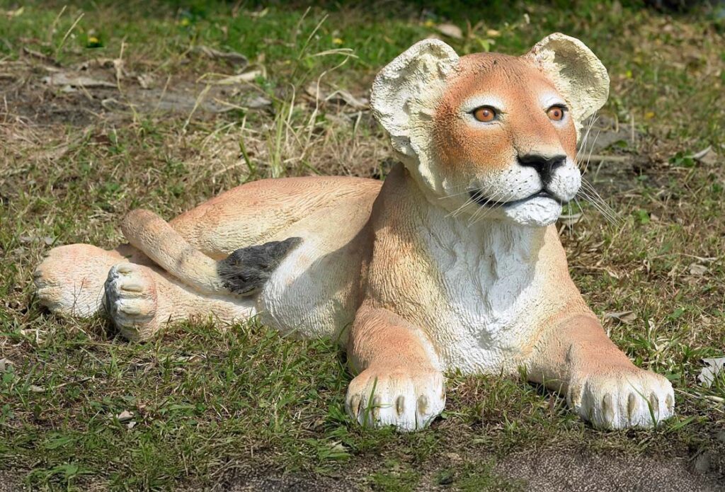 Lion Cub Lying Down Statue