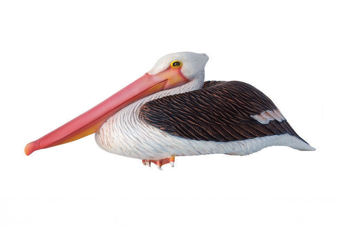 Fiberglass Pelican Sitting Statue