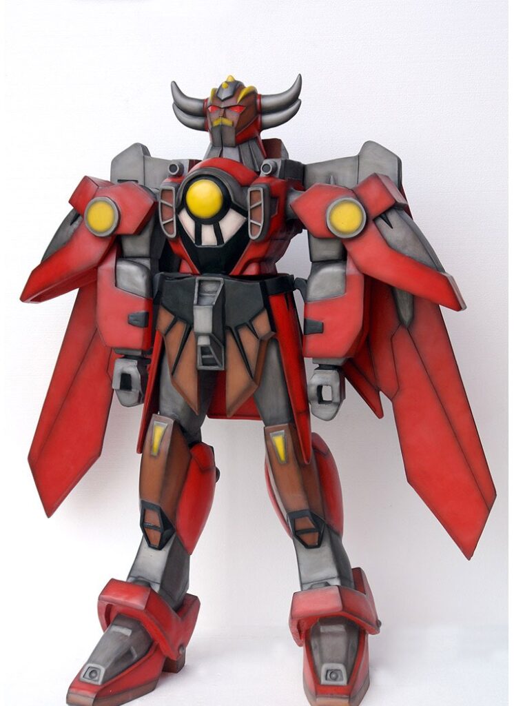 Red Robot Statue