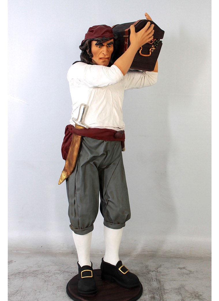 Pirate Treasure Hunter Statue